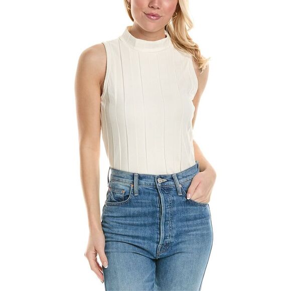 Stateside | Tops | Stateside Box Pleat Mock Neck Sleeveless Top | Poshmark